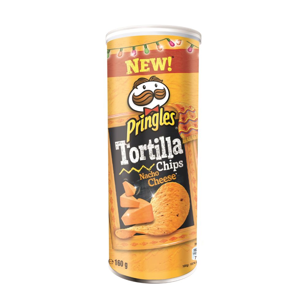 Pringles Nacho Cheese Tortilla Chips - chips au fromage de 160g ...