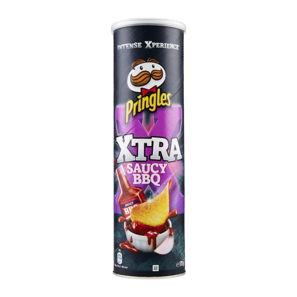 Pringles Xtra Saucy BBQ - chips à la sauce barbecue de 175g – American ...